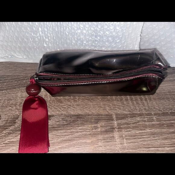 MAC Cosmetics | Bags | Mac Cosmetics Makeup Bag Red Black | Poshmark